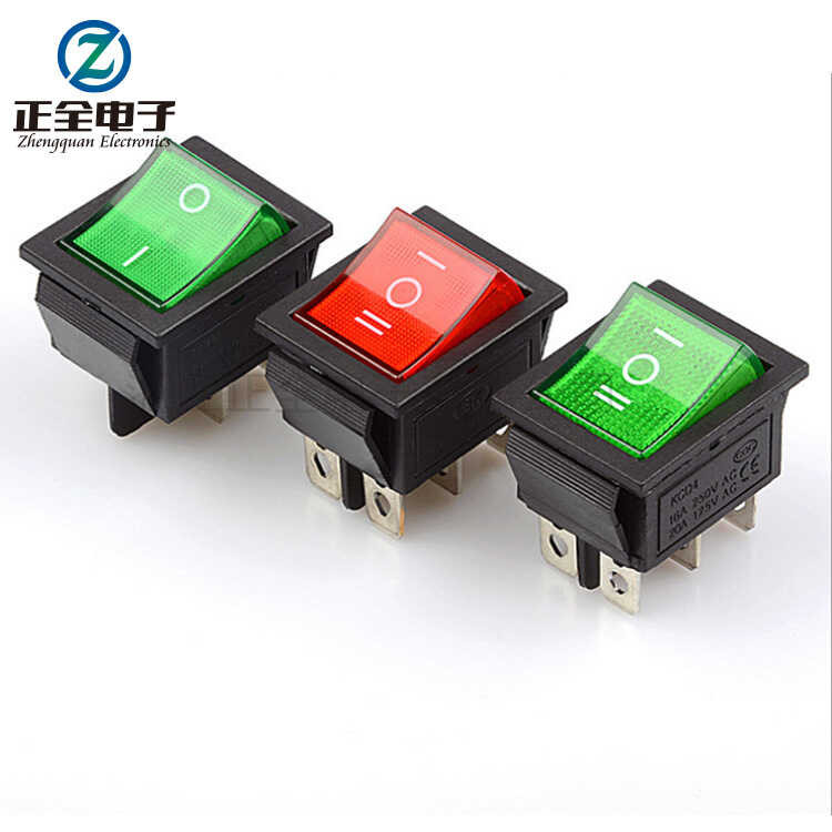 Straight boat type switch rocker switch KCD4 four foot two gear with ...