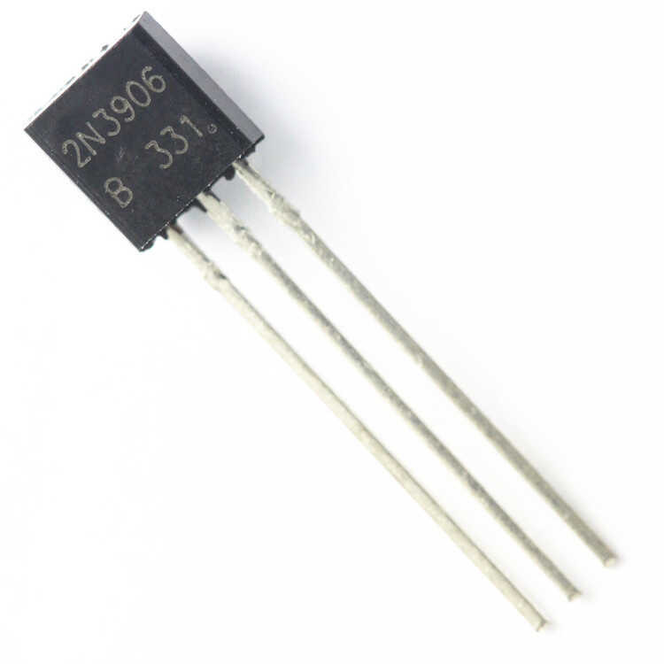 Direct insertion transistor 2N3906 TO-92 0.2A 40V PNP low-power ...