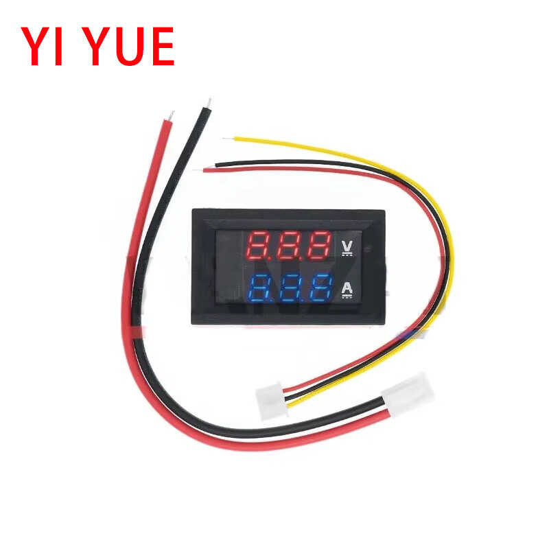 DC 0-100V 10A digital voltmeter ammeter dual display voltage detector ammeter panel ampere ...