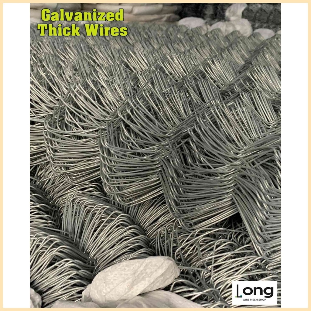 5ft Cyclone Wire 2x2" Butas 1.8mm Kapal 6m Haba Chain Link Fence Pang ...