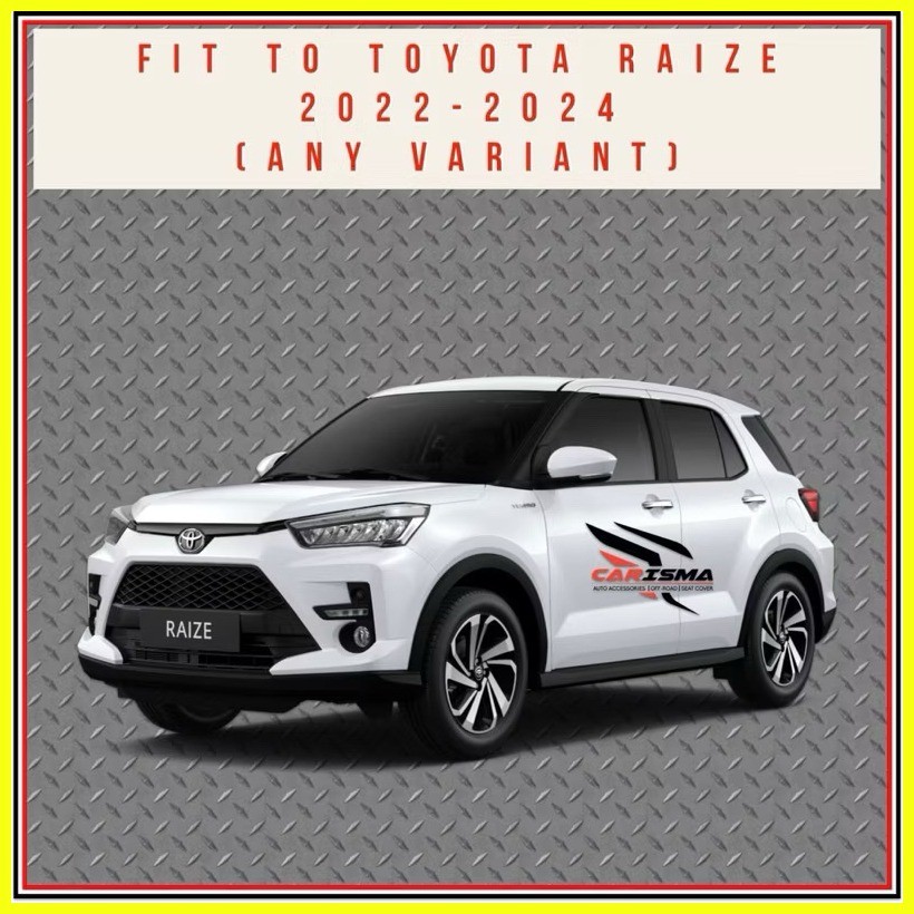 TOYOTA RAIZE 2022-2025 ORIGINAL RAIN VISOR (raize accessories) | Shopee ...