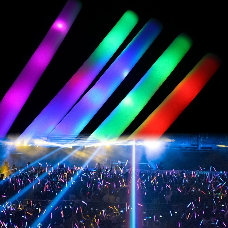 [Good] LED Colorful Glow Sticks - Rave Atmosphere Prop - Fluorescent ...