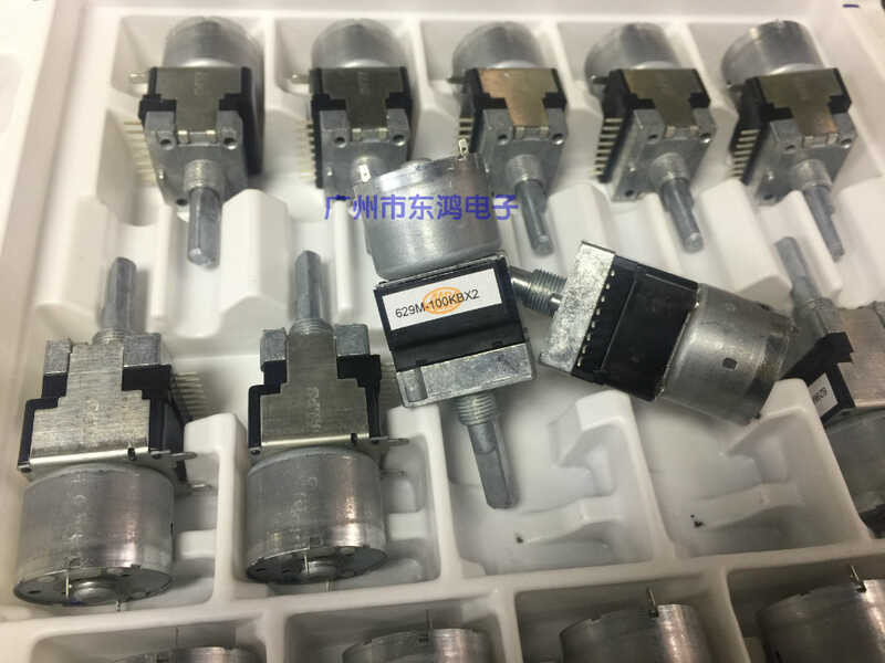 Japanese ALPS motor potentiometer B100KX2 shaft length 25mm with tap ...