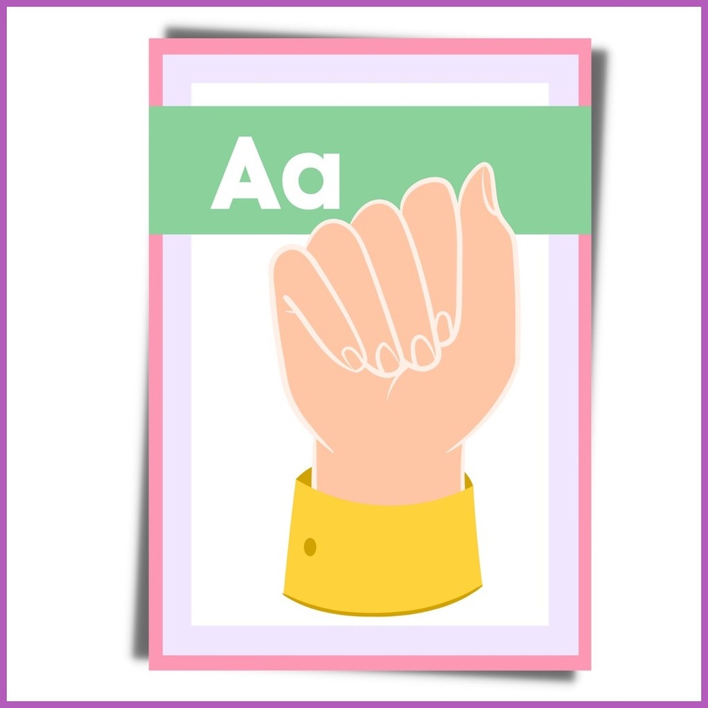 ♣ ⊙ Filipino Sign language Alphabet Flashcards (FSL), Sign Numbers ...