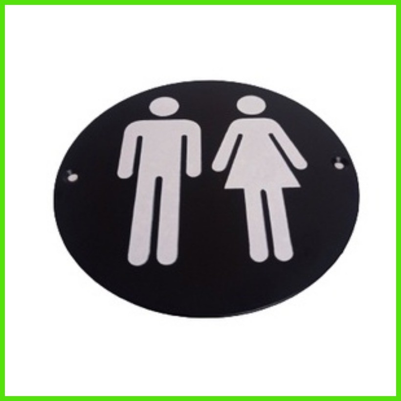 Black Signages - No Smoking Sign / Male & Female CR Restroom / Disabled ...
