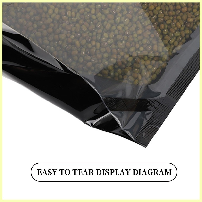 ˍ ♘ 100pcs 30×21.5cm Food Packaging Bag with Handle and Ziplock Plastic ...