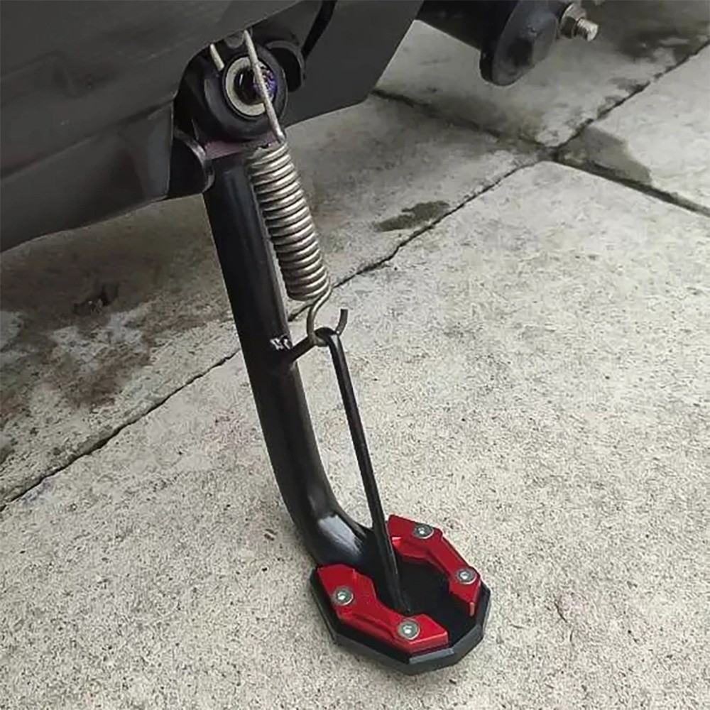 Motorcycle CNC Modified Side Stand Shoes Universal Flat Foot Extension ...