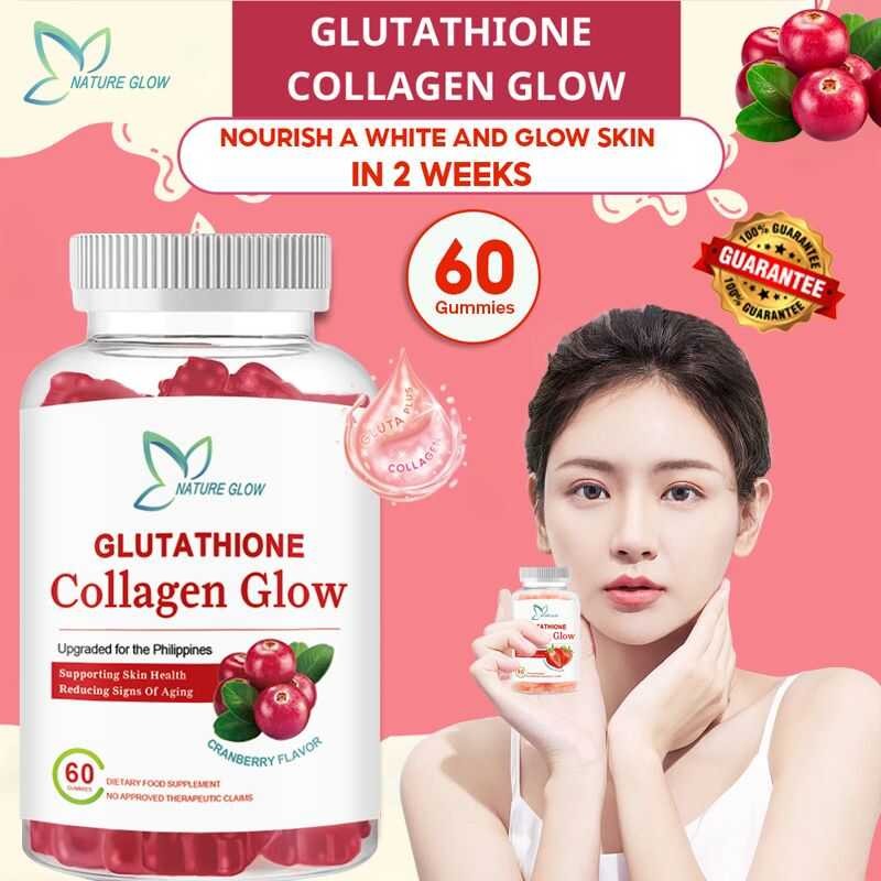 LY NATURE GLOW Glutathione Collagen Glow Gummies Original Anti-Aging ...