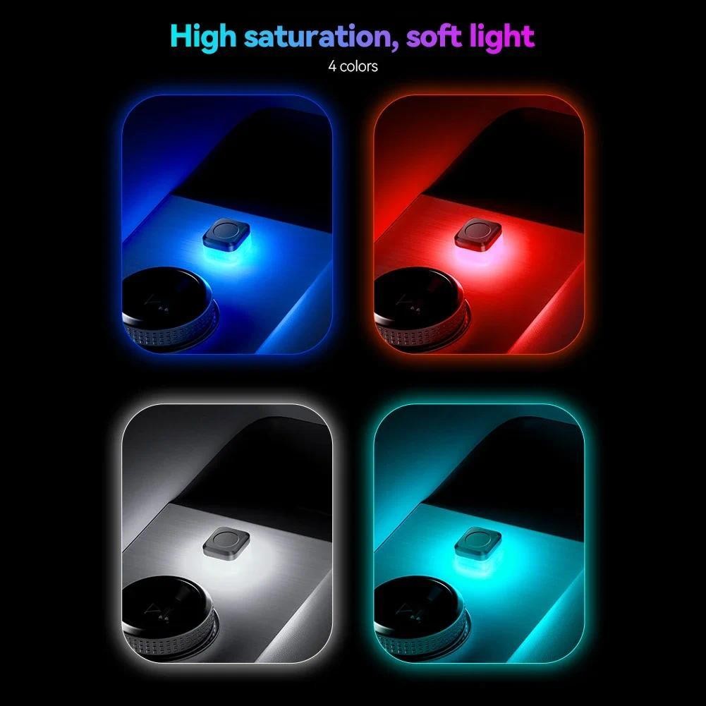 New Universal USB Car Interior Ambient Atmosphere Light LED Signal ...