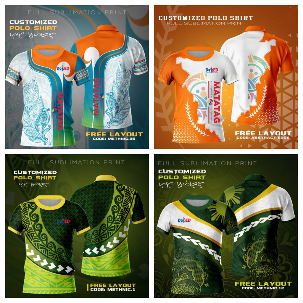 DEPED UNIFORM 2025 FULL SUBLIMATION DEPED POLO SHIRT FOR MEN AND WOMEN ...