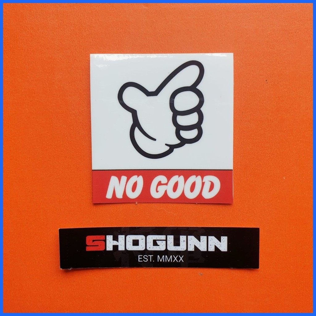 JDM NO Good Racing Laminated Vinyl Sticker | Shopee Philippines