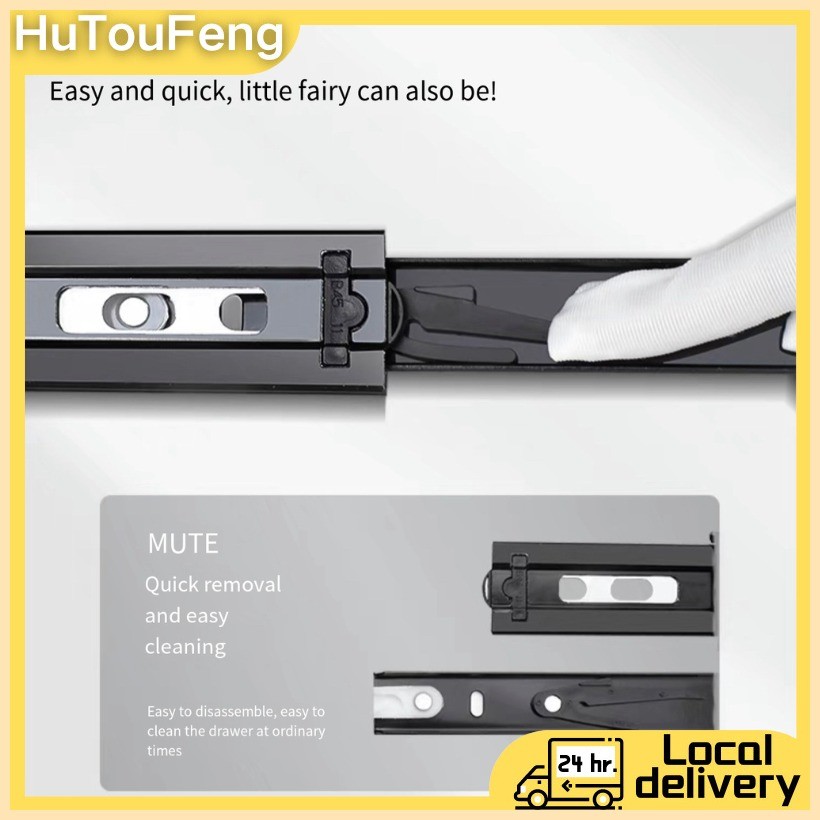 Soft Close Drawer guide heavy duty hydraulic drawer sliders set ...