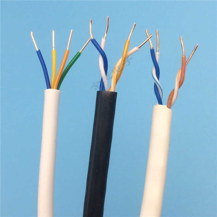 Four indoor two core telephone landline line, gray twisted pair pure ...