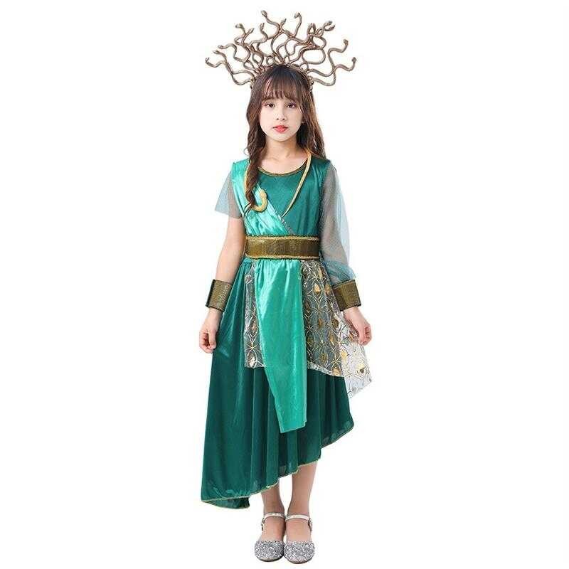 Children's Halloween Cosplay Medusa Ancient Greek Mythology Story Movie ...