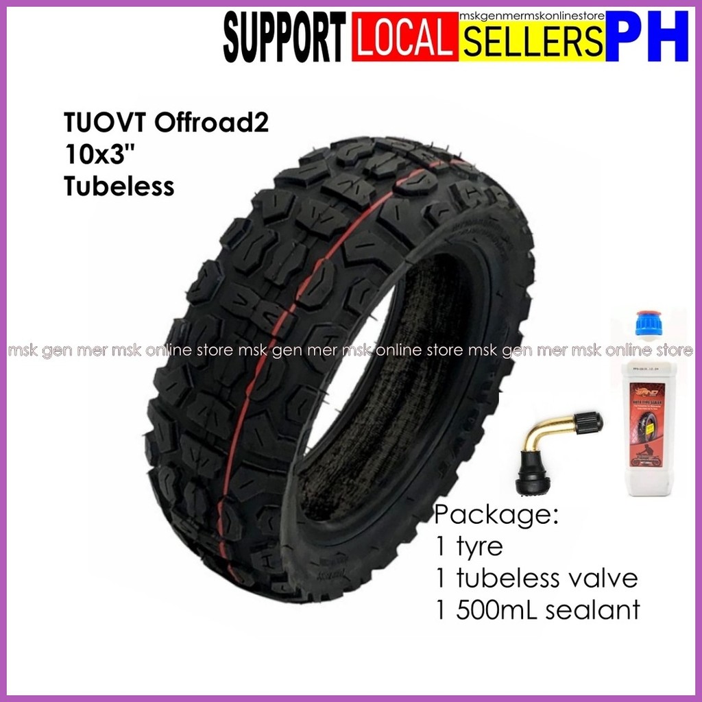 Mober S10 Tubeless Tyre T10 10x3.0" City Offroad All Terrain TUOVT ...