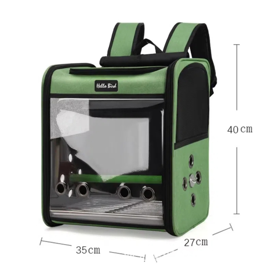 Parrot Backpack Bird Carry Cage Carriers Travel Set Pet Bird Breathable ...