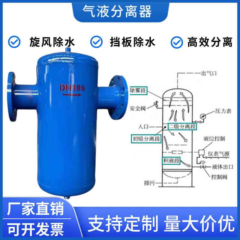 Stainless Carbon Steel Cyclone Baffle Water Steam Condensate Mineral ...