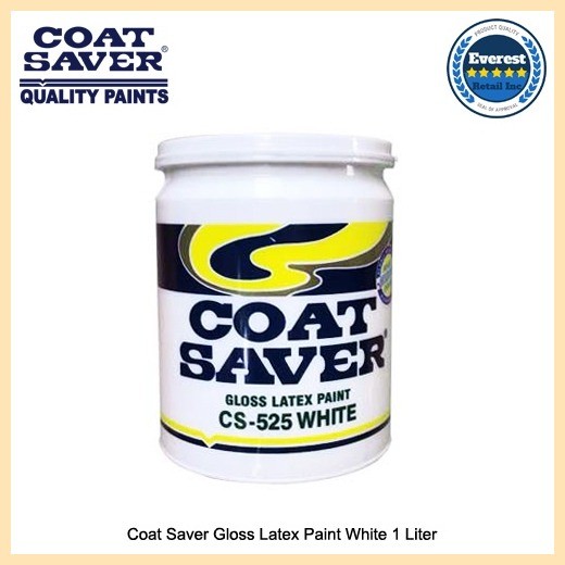 Coat Saver Gloss Latex Paint White 1 Liter | Shopee Philippines