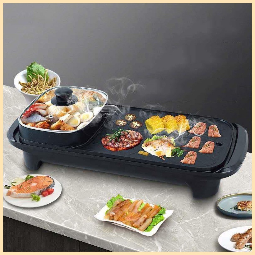 2 in 1 Samgyup Multifunction Electric Hotpot Griller Korean Trending ...