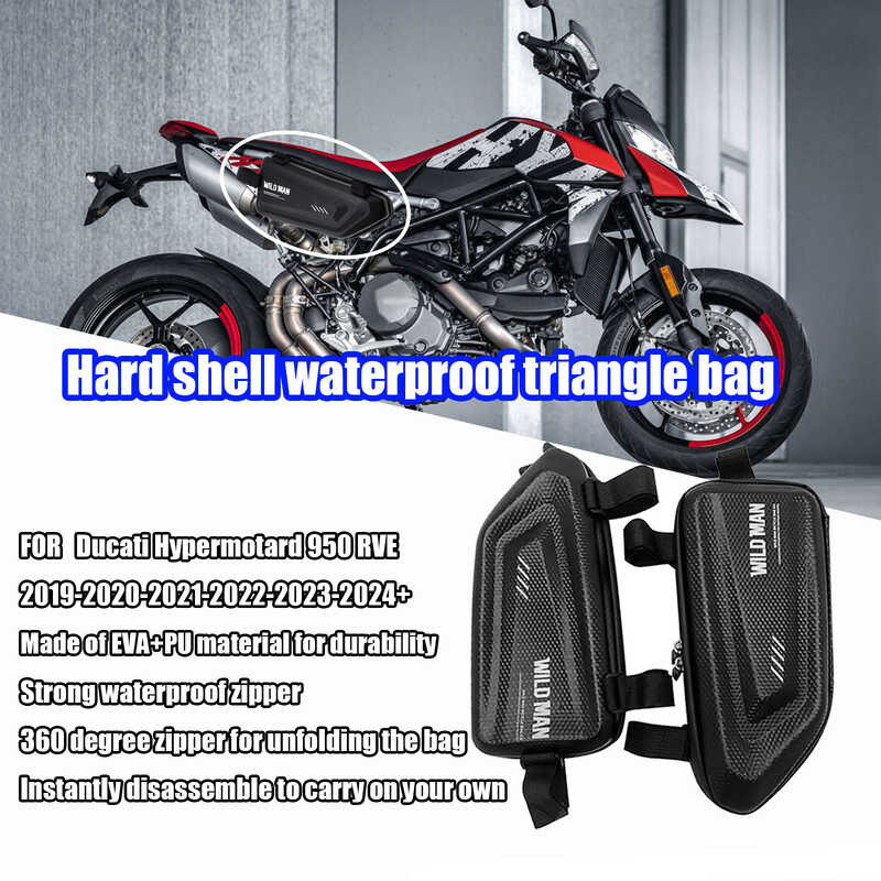 Hypermotard FOR 950 RVE 2024 Motorcycle Modified Side Bag Waterproof ...