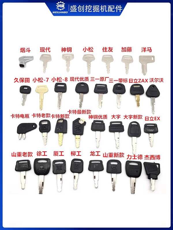 Sany Carter excavator key Hitachi Sumitomo LiuGong Shengang Hyundai ...