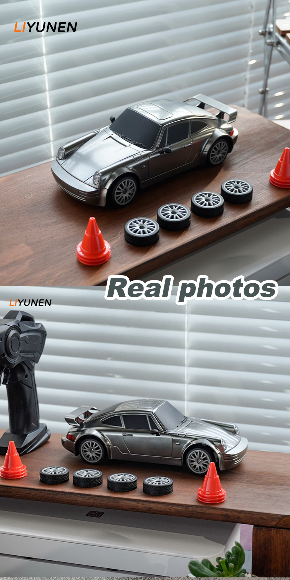 1/20 4WD RC Drift GTR Car Air Force Gray Sports Nissan Car Proportional ...