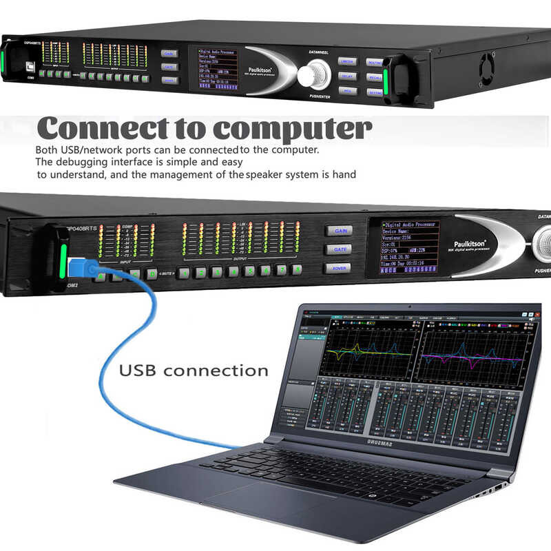 Digital Professional Audio Processor With Fir Aes Out Speaker