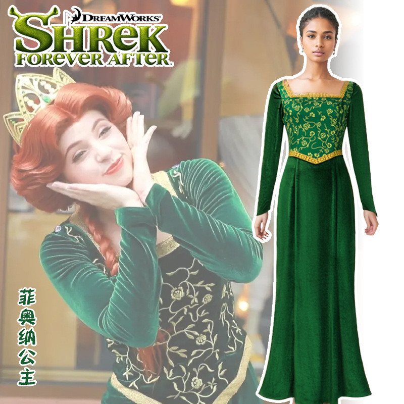 Monster Shrek cosplay costume Princess Fiona adult children animated ...
