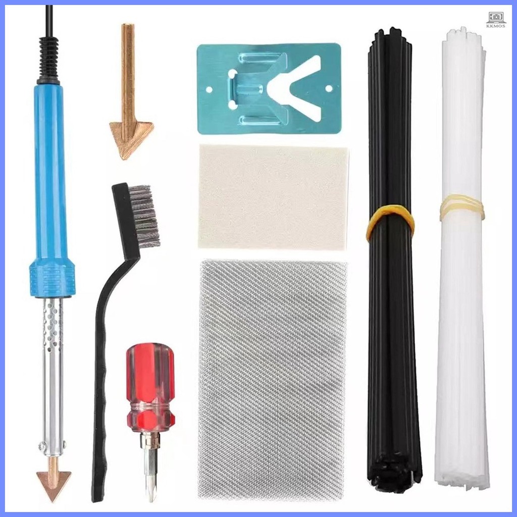 Plastic Welding Kit 80W Soldering Iron with Stand, Rods, Stainless ...