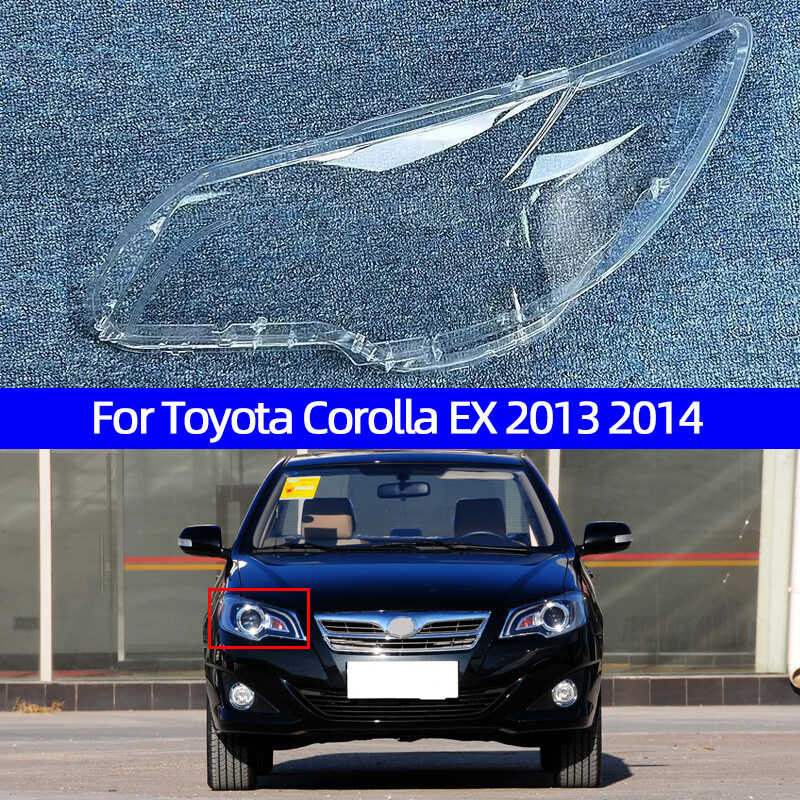 Toyota For Corolla EX 2013 2014 Car Headlight Cover Headlamp Glass Lens ...