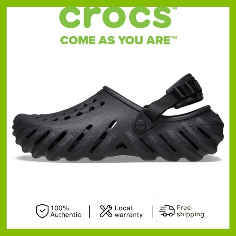 Price Drop Crocs Unisex Echo Clog in Black Delivery Fast -next day ...
