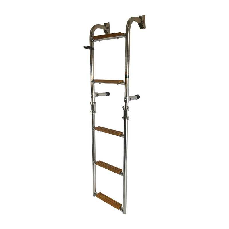 W 1 Pcs Stainless 304 2+3 Steps Folding Boarding Ladder With K Steps ...