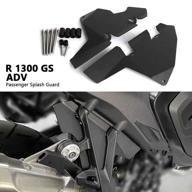C5 Motorcycle 2 Rear Seat Foot Pedal Mudguard Fender Cover Passenger ...