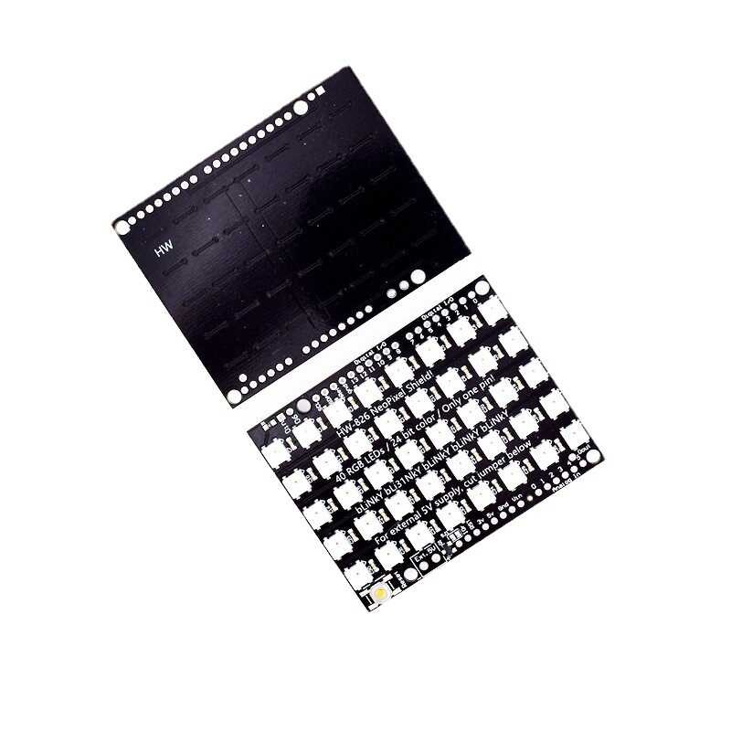 40 bit WS2812B 5050 RGB LED with built-in full-color driver and color light development board ...