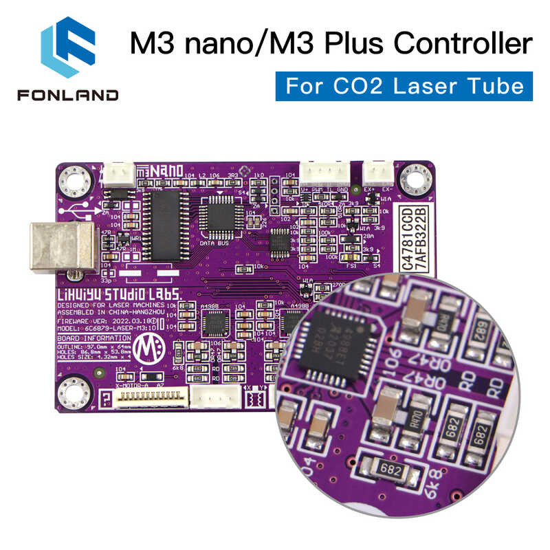 LIHUIYU FONLAND Nano M3 Plus Laser Controller Mother Main Board ...