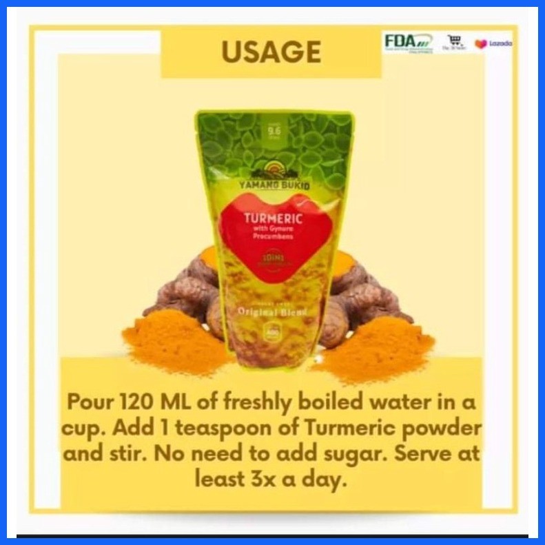 2pcs 400g pouch Yamang Bukid turmeric tea 10 in 1 (expiry January 2026 ...