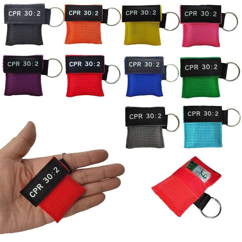 Tt 100 Pcs CPR S Keychain Face Shield Cpr/Aed First Aid Training 30:2 O ...