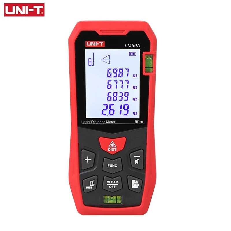 Laser UNI-T Rangefinder LM50A LM70A LM100A LM120A Laser Distance Meter Digital Range Finder Tape ...