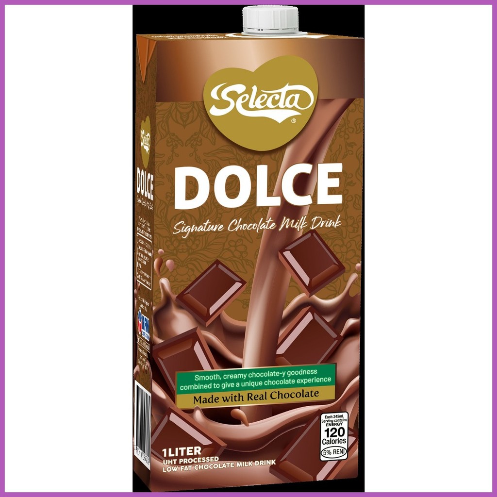 ☃ Selecta Dolce Signature UHT Processed Low Fat Chocolate Milk Drink ...