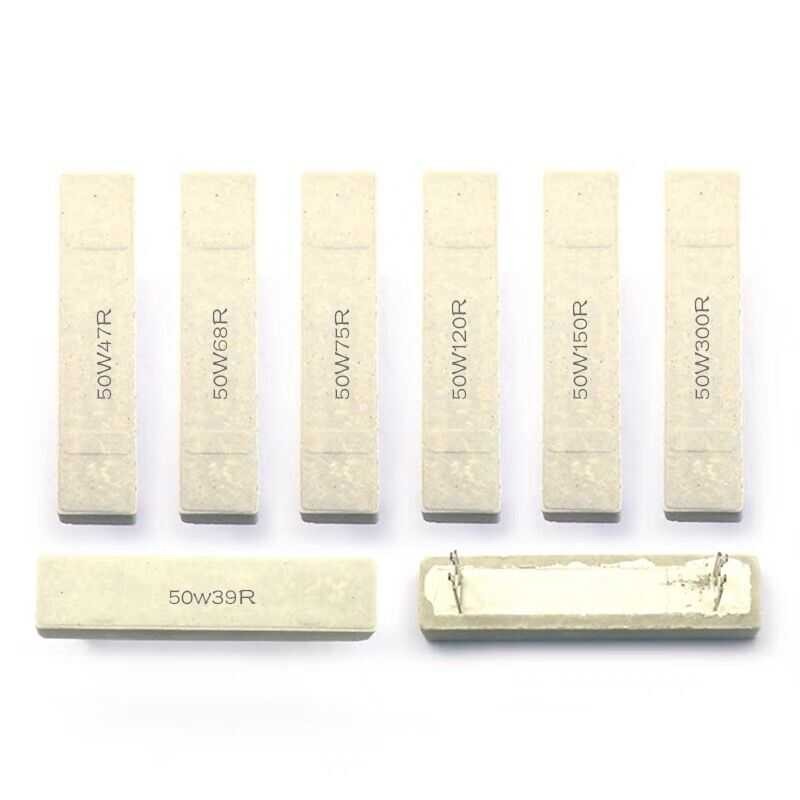 50W high-power cement resistor 1R/2/3/4/5/6/8/10/12/20/25/100 ohms/200 ...
