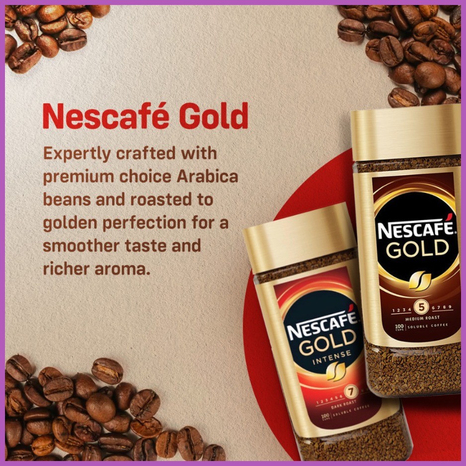 ۞ ¤ Nescafe Gold Instant Coffee 200g + Coffee Mate Coffee Creamer 400g ...