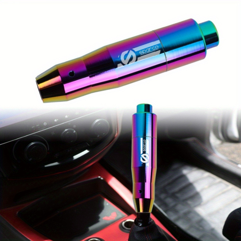 Aluminum Automatic Stick Gear Shift Knob Push Down Button shifter ...