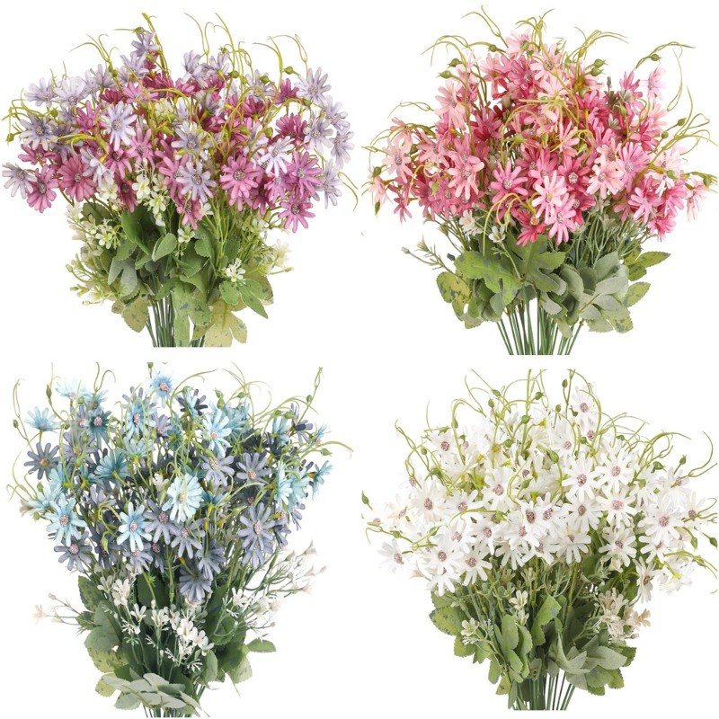 Artificial Daisy Bouquet Silk Flower Wedding Party Decor Fake ...
