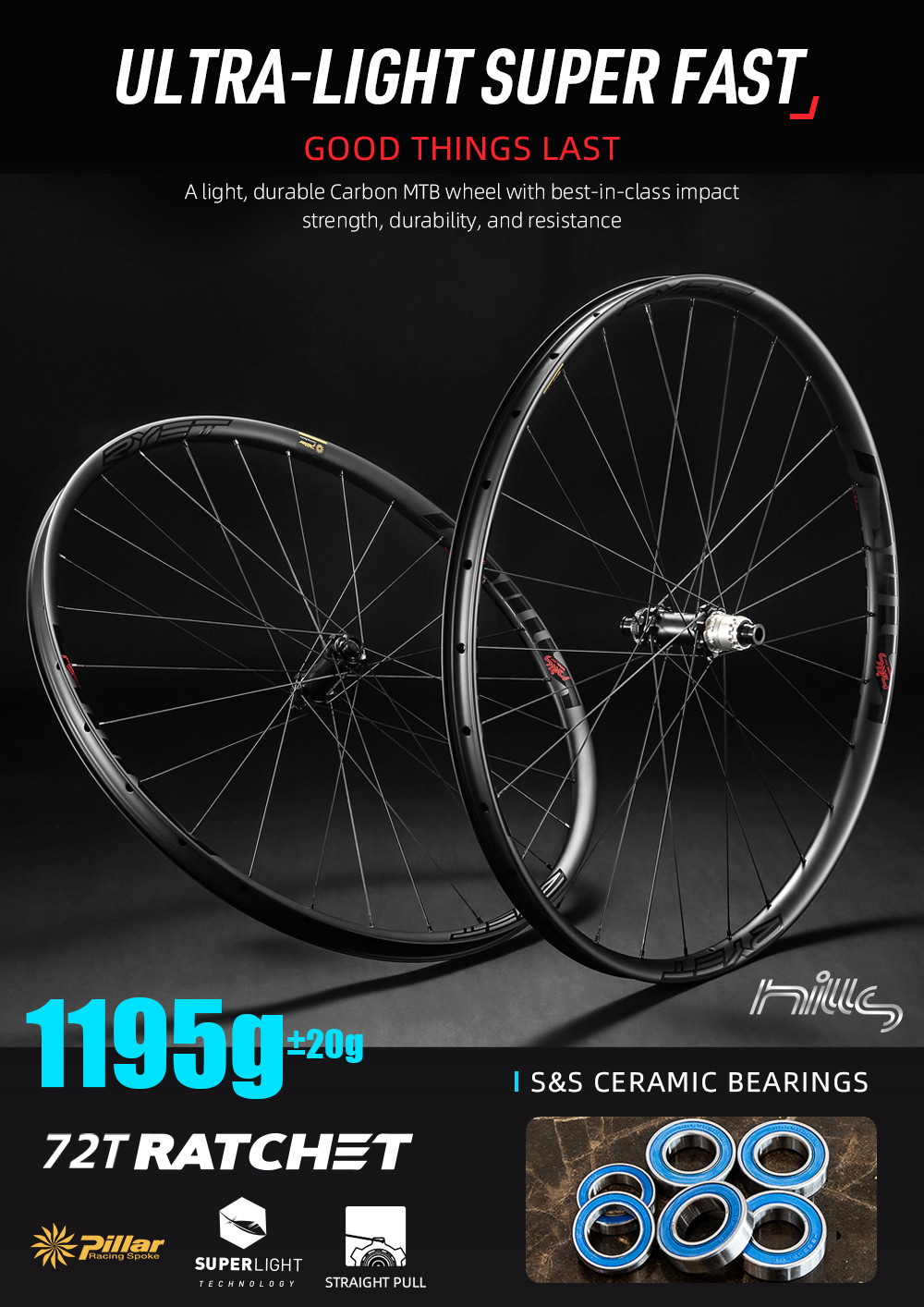 2024 RYET Wheelset SuperLight 29er MTB Carbon Wheels 35mm Mountain Bike ...