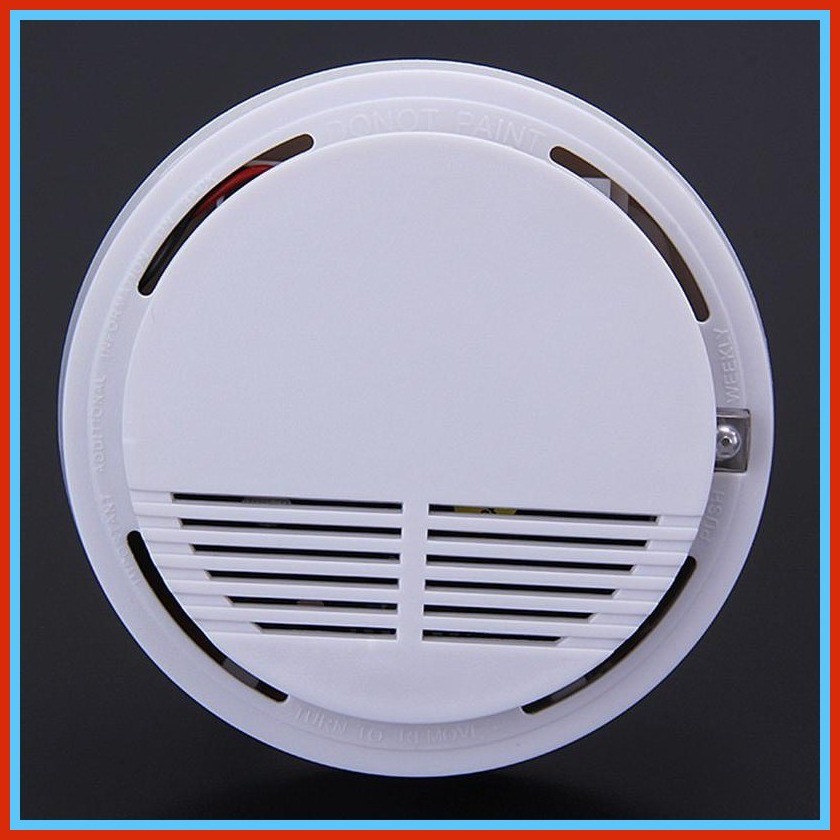 Smoke Detector Fire Alarm Indoor Security System 9V, Wireless Smoke ...