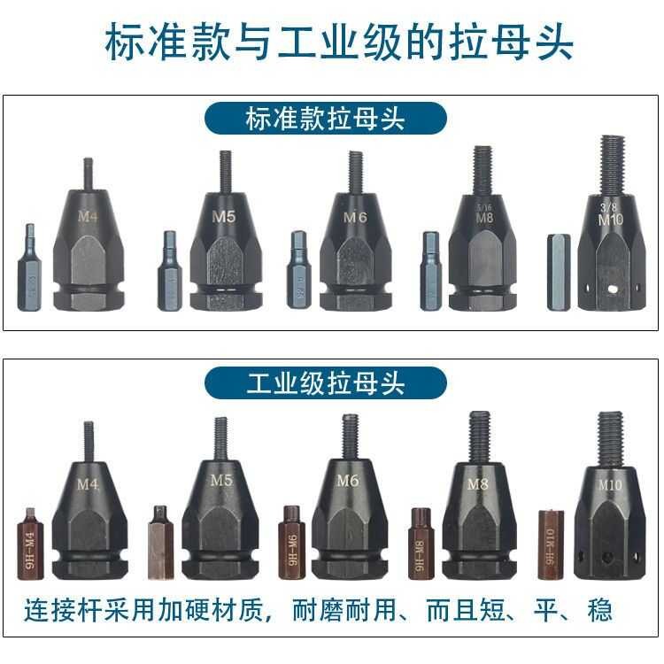 Pneumatic grab, pull bolt flat head nut cap gun, Rose rivet gun ...