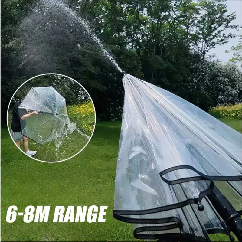 68 Umbrella 3 Water Gun Durable Transparent Vinyl Umbrellas Portable ...
