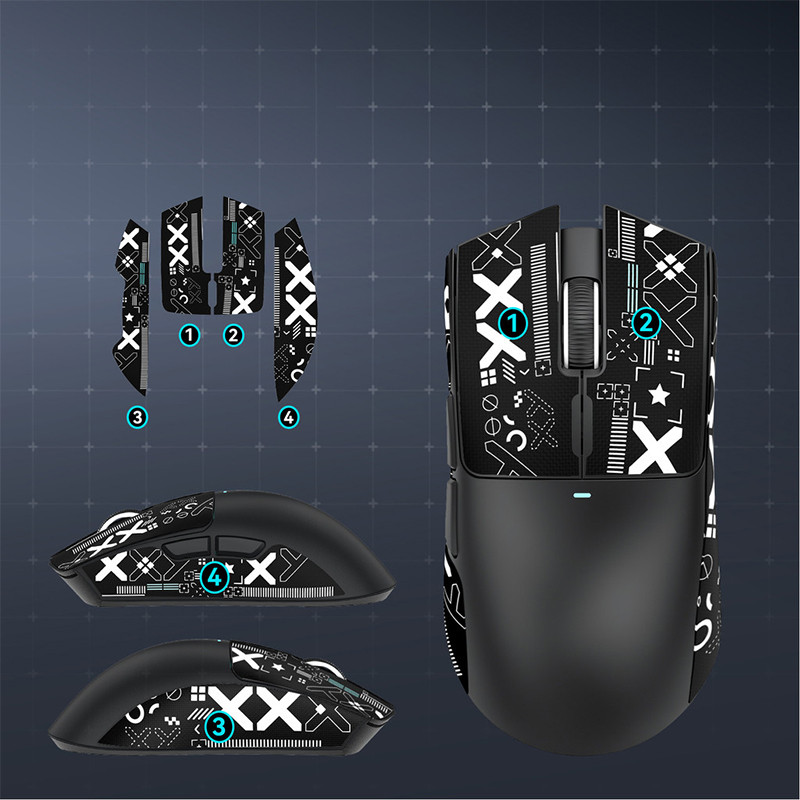 VXE R1 Mouse Grip Tape Anti Slip Skin Cover For VXE Dragonfly R1 SE PRO ...