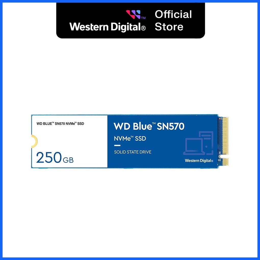 ☑ ☈ Western Digital WD Blue SN570 NVMe M.2 Internal SSD Storage (250GB ...