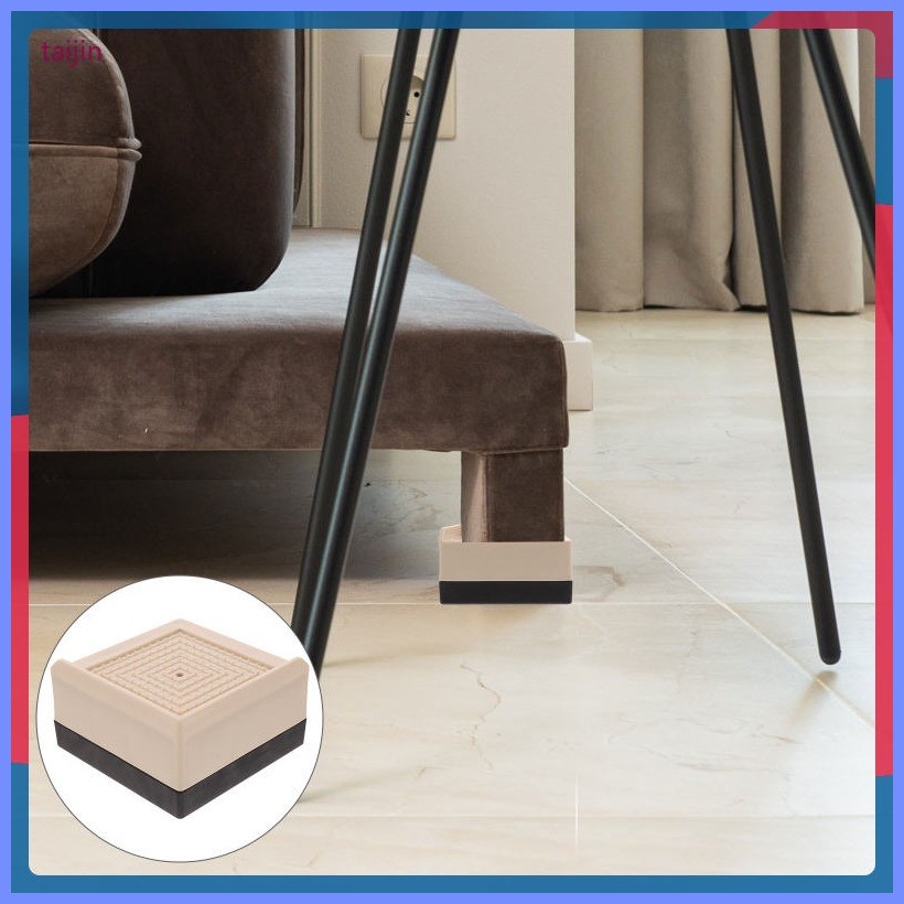 4pcs Desk Risers Table Risers Chair Risers Bed Legs Risers Bed Lifts ...